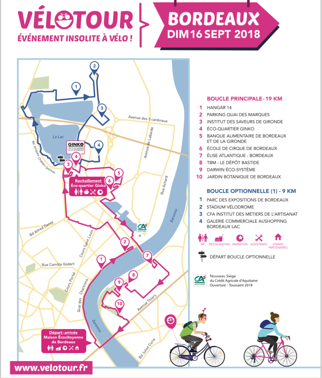 VÉLOTOUR fait son arrivée à Bordeaux